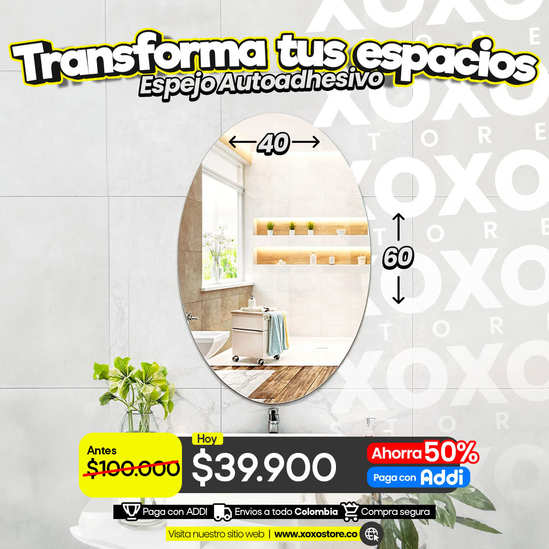 Espejo Autoadhesivo – Xoxo Store Home